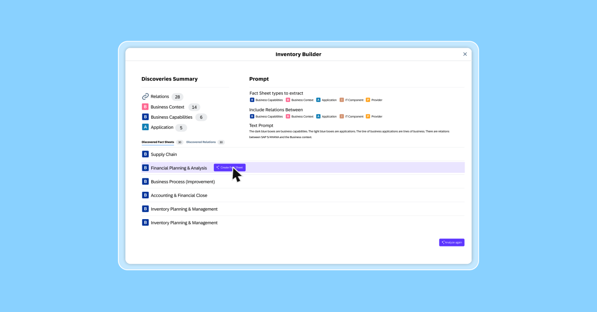 SAP LeanIX｜エンタープライズアーキテク チャの変革